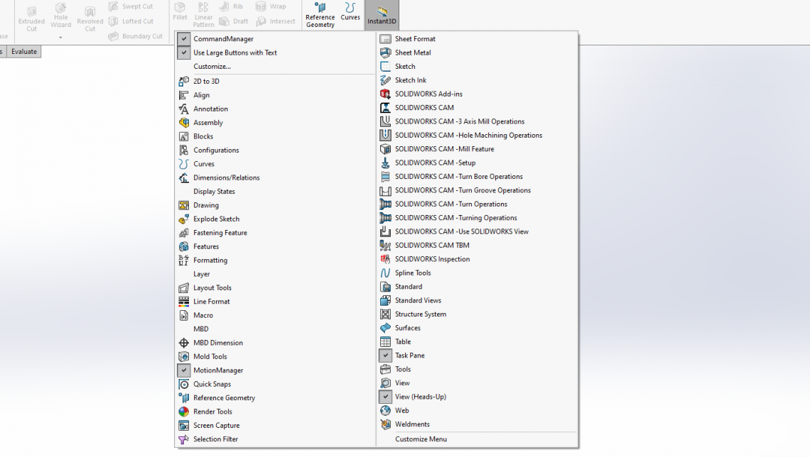 How to Setup the SOLIDWORKS Workspace - MechCollege