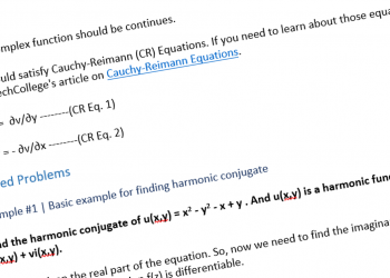 Harmonic Conjugate: Theorem and Solved Problems